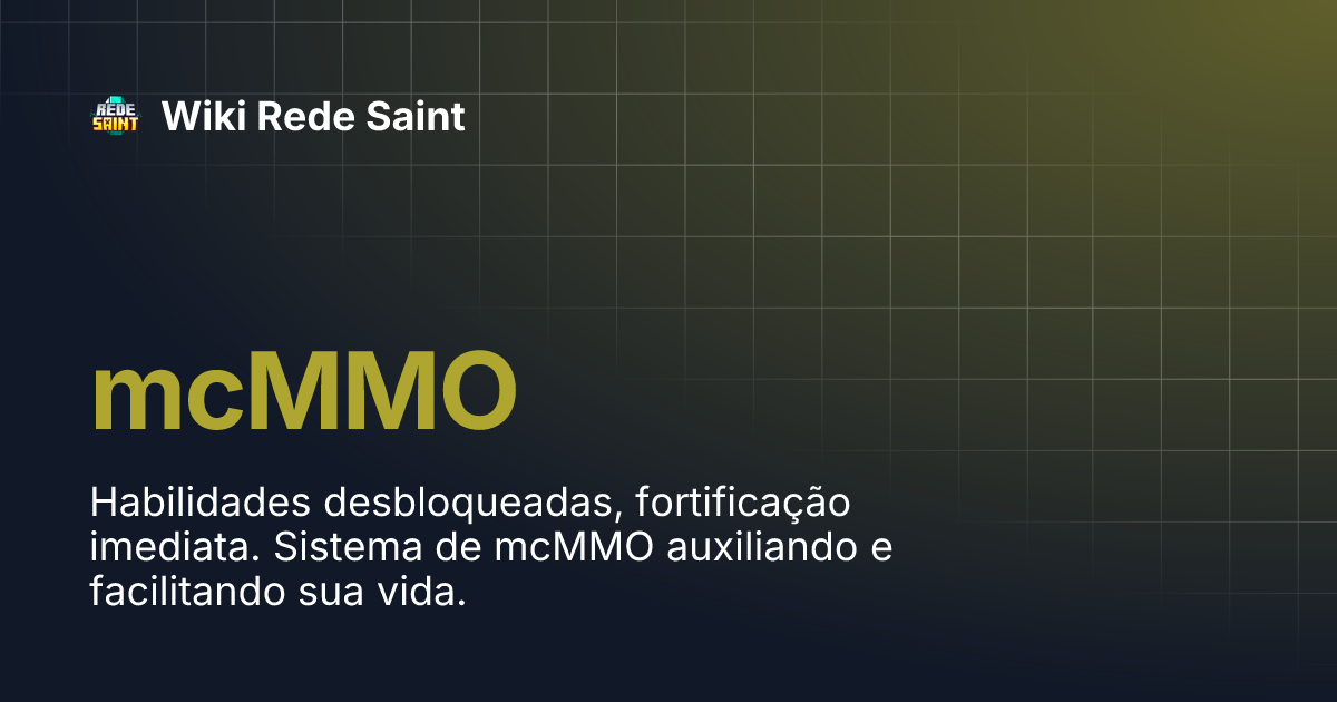 mcMMO | Wiki Rede Saint