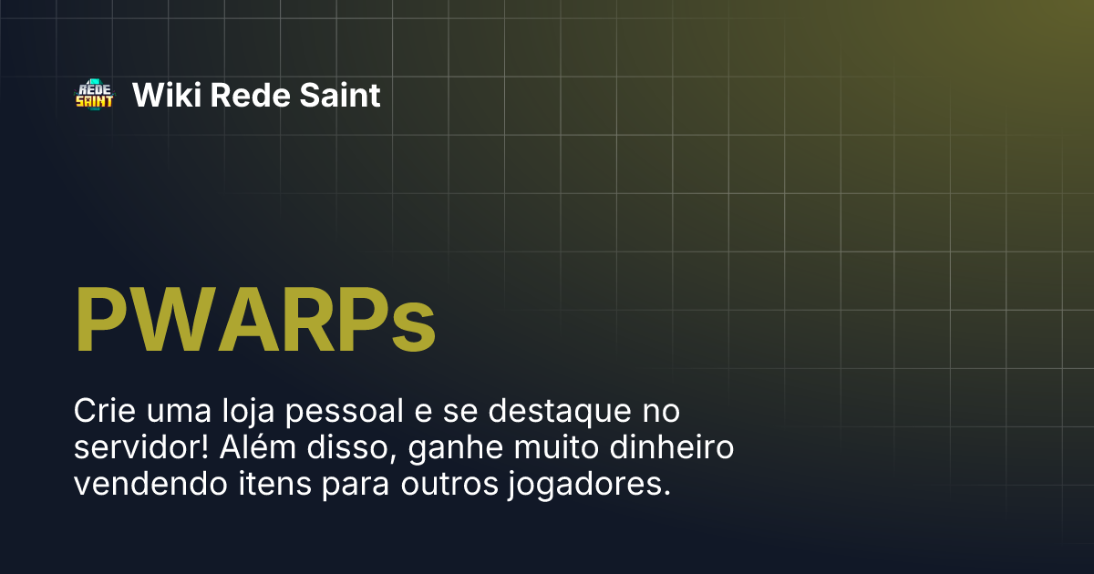 PWARPs | Wiki Rede Saint
